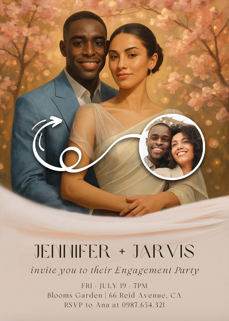 The Vow of Us - Engagement Party Invitation Template | Greetings Island